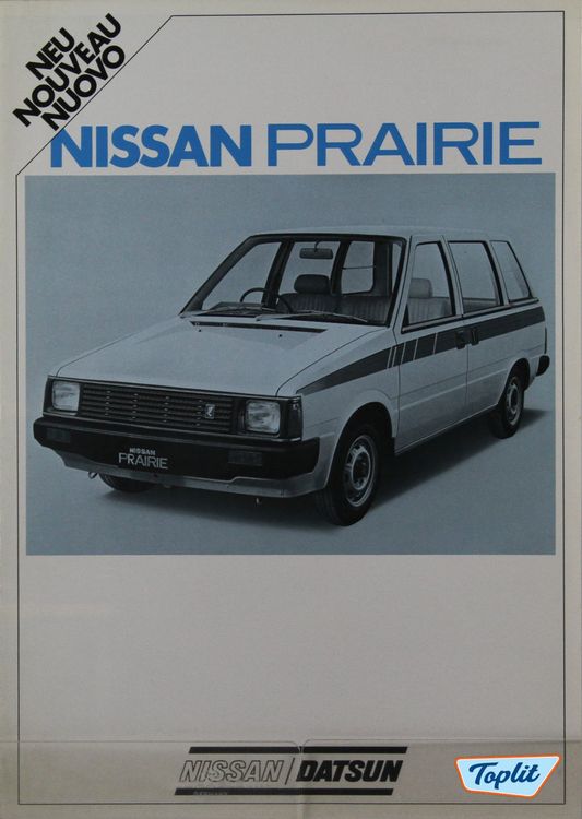 ORIGINAL NEUWAGEN PROSPEKT - NISSAN PRAIRIE - M10 - 1981 (Gebraucht) in ...