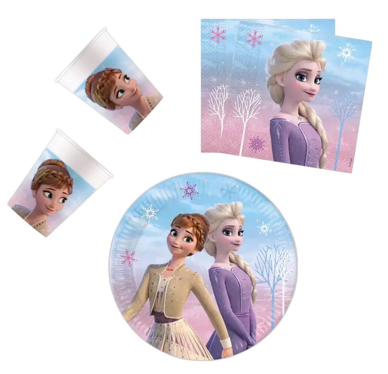Disney Frozen Party-Set 36tlg. mit 23cm Tellern (Neu und ...