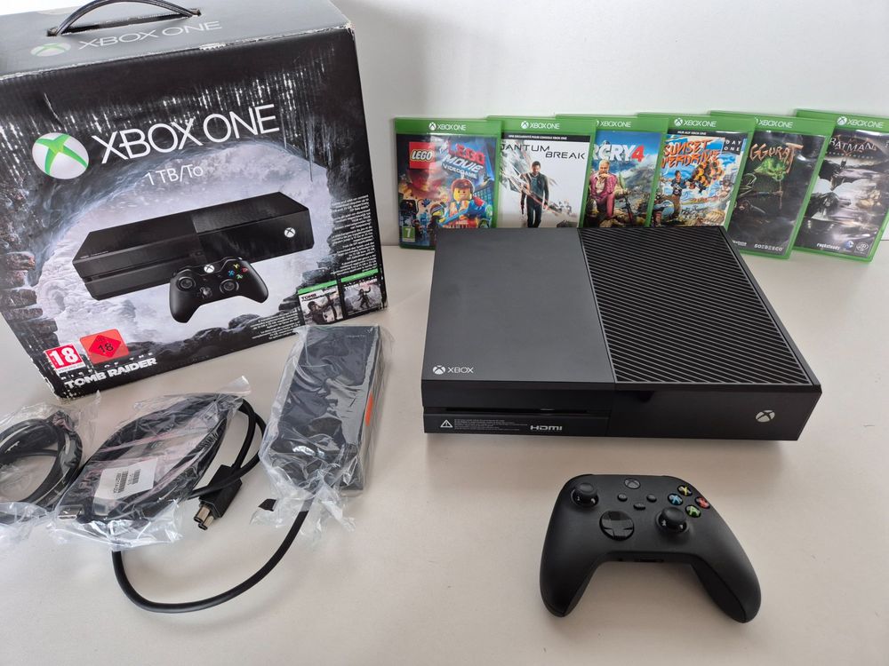 Xbox One 1 TB Konsole + 6 Games + Xbox Series X/S Controller | Kaufen ...