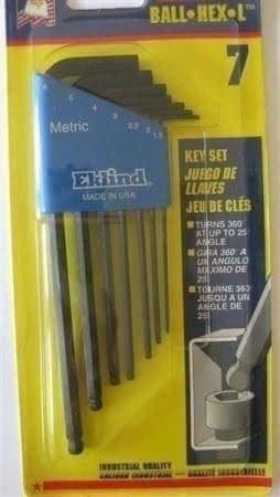 EKLIND INBUSS SATZ 7 TLG LANG KUGELKOPF (Neu und originalverpackt) in ...
