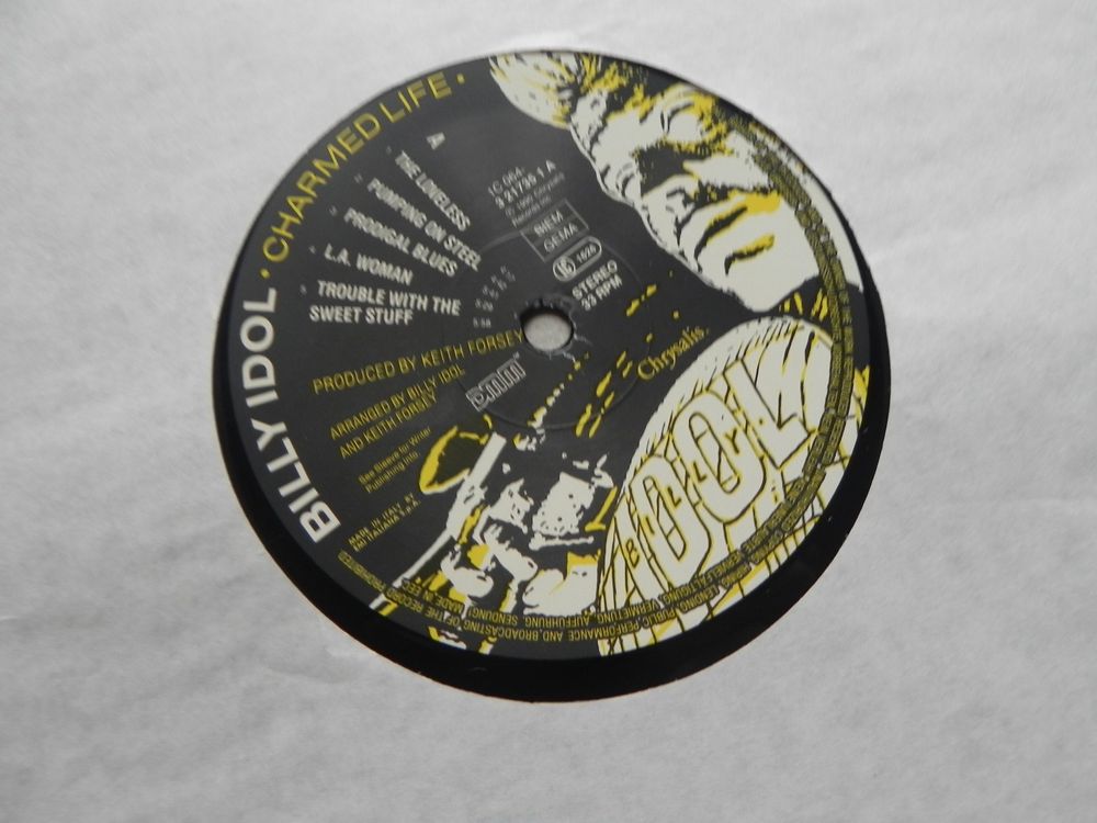 LP brit. Hardrock / Pop Rock Billy Idol 1990 Charmed Life (Gebraucht ...