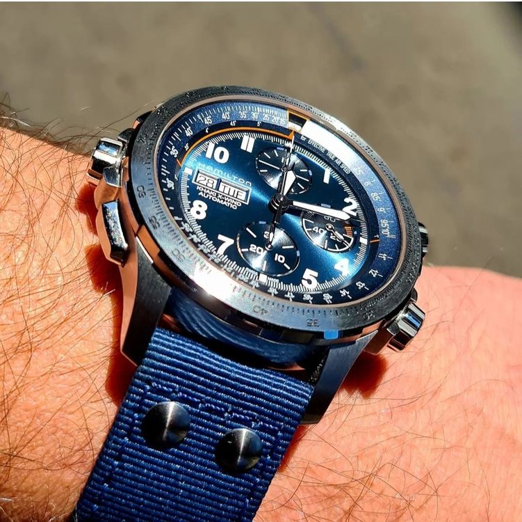 Hamilton Khaki X- Wind Auto Chrono Blue (Crosswind) | Kaufen auf Ricardo