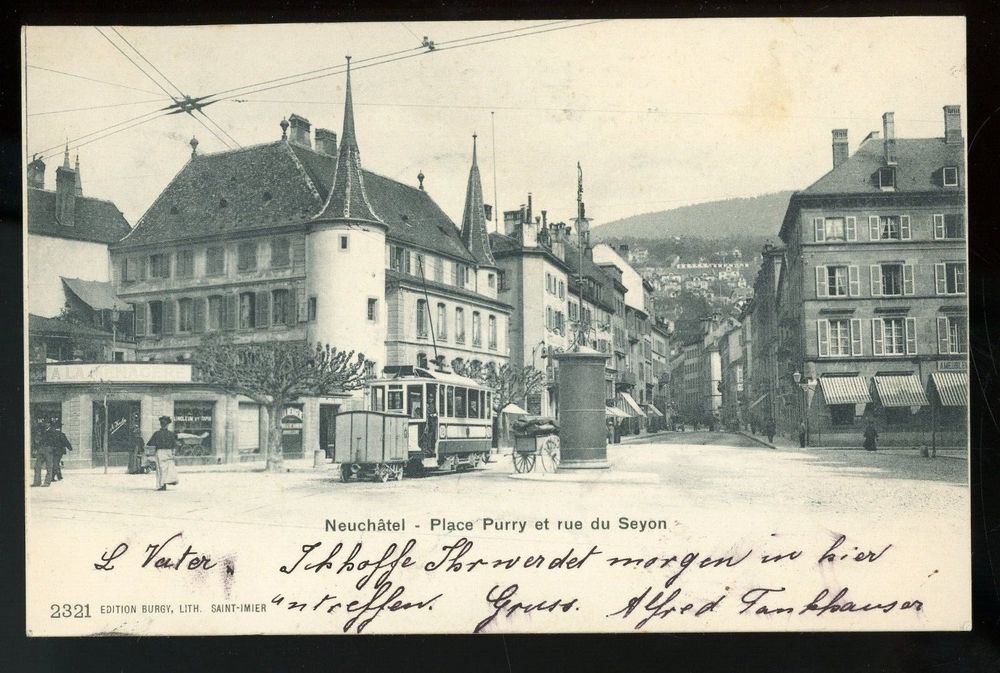 Neuchatel Place Pury Tram mit speziellem Anhänger (Gebraucht) in ...