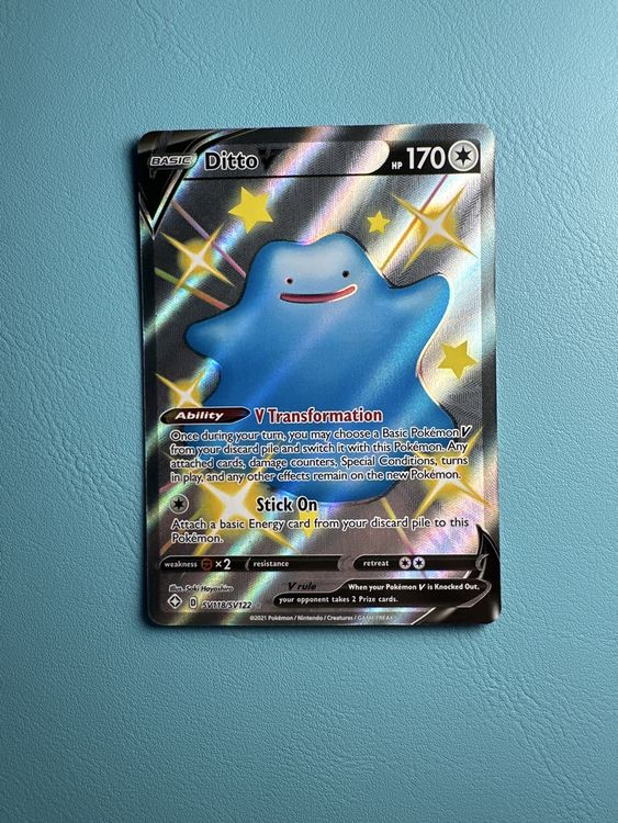 Pokemon Ditto V Shiny Fullart Rare 2021 | Kaufen auf Ricardo