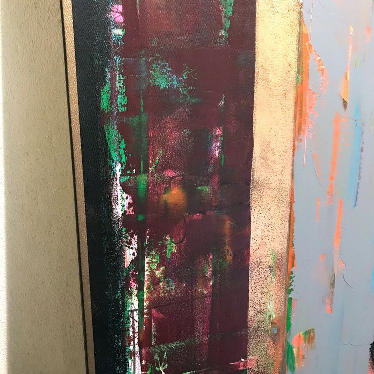 Abstrakte Kunst - Acryl Birken Wald Funky Modern Art XL Bild (Neu (gemäss Beschreibung)) in St ...