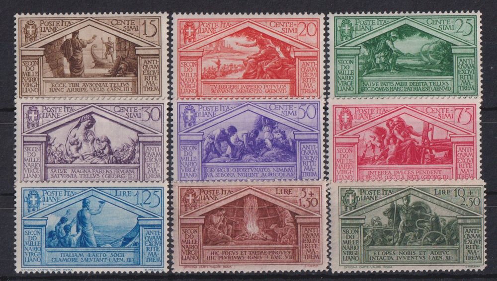Italien 1930: Vergil - Kat. 345-353 - 230.-- | Kaufen auf Ricardo