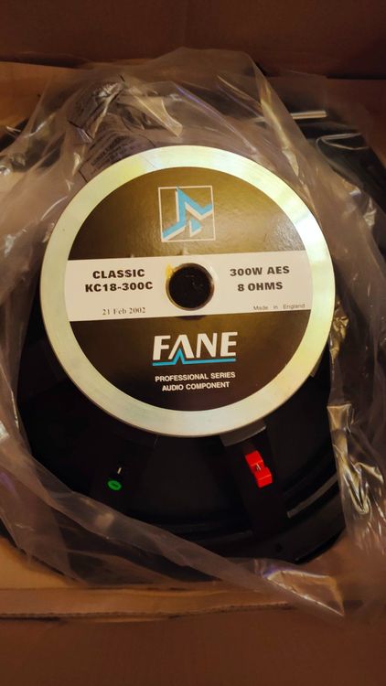 3x Speaker, Lautsprecher, FANE 300W AES Classic KC18-300C (Neu (gemäss ...