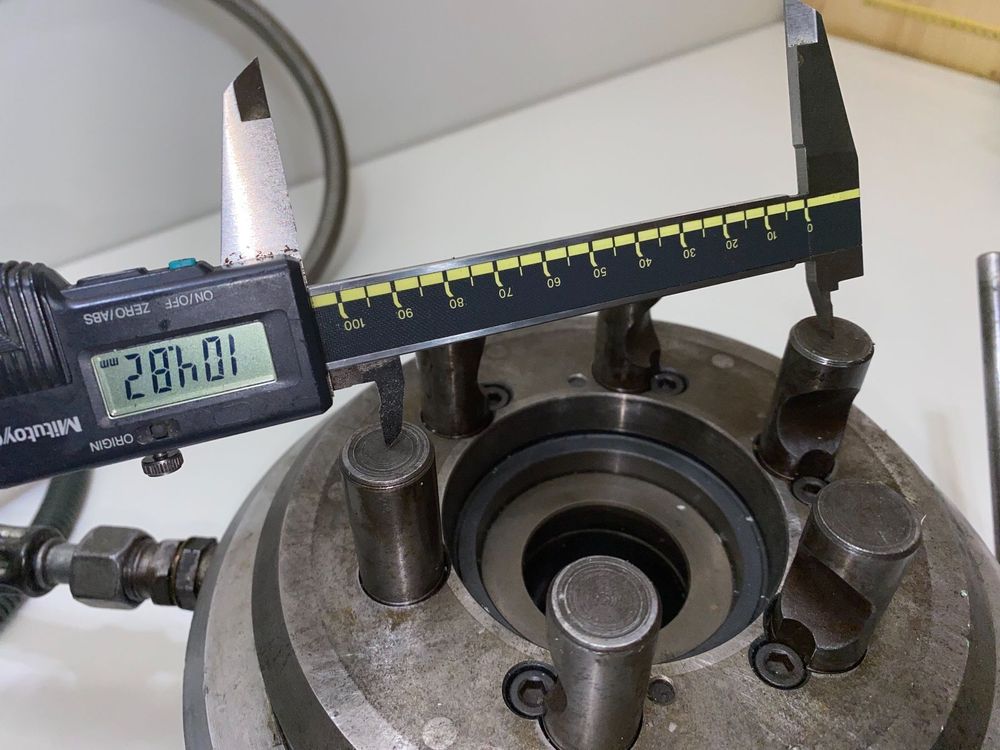 Pneumatisches Spannfutter Drehbankfutter F48 Camlock 5 (Gebraucht) in ...