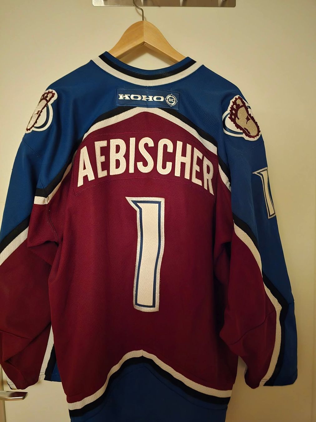 Maillot Hockey Aebischer #1, Colorado Avalanche NHL 🏒 (Neuf (Voir ...