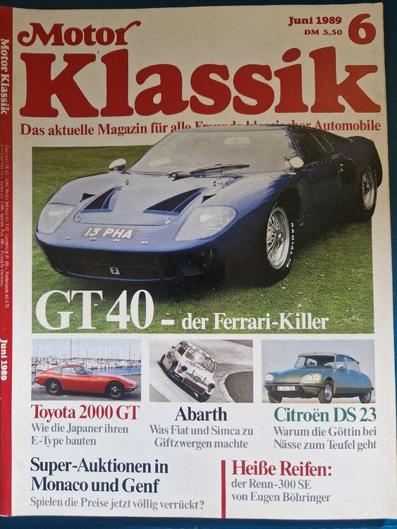 Toyota 2000 GT Abart Fiat Simca GT40 Citroen DS Z Automobile (Gebraucht ...