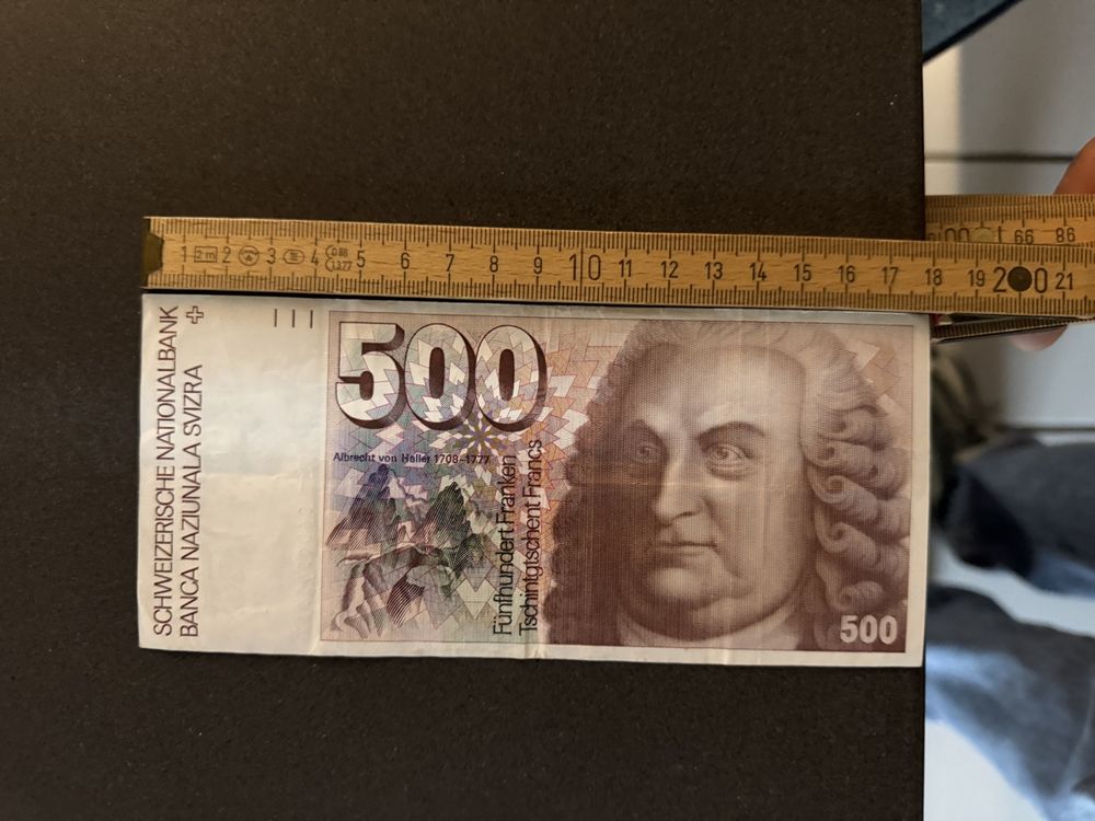 Albrecht von Haller 500 Franken Note (Gebraucht) in Niederwangen BE für ...