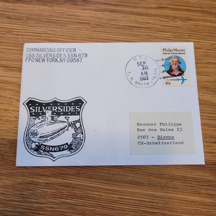 Schiff Brief 1983 USS Silversides SSN 679 (D'occasion) à Biel/Bienne ...
