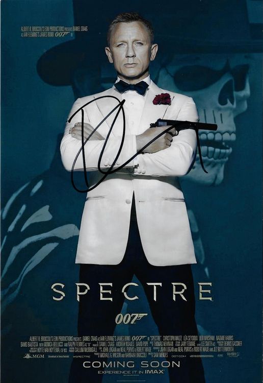 Original Autogramme 007 Spectre (Daniel Craig) Foto A4 (Gebraucht) in ...