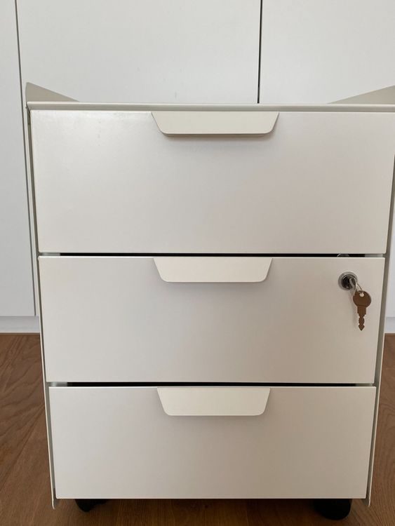 Rollcontainer, IKEA, mit 3 Schubladen, weiß - neuwertig | Kaufen auf ...