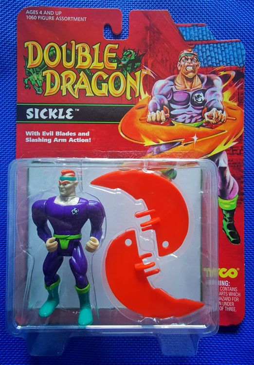 Sickle 1993 Vintage Action Figur Double Dragon Tyco SNES (Neu und ...