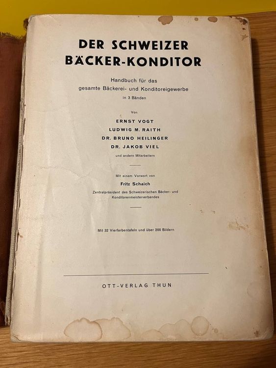 Der Schweizer Bäcker-Konditor Band 1 + 2 Handbuch (Gebraucht) in für ...