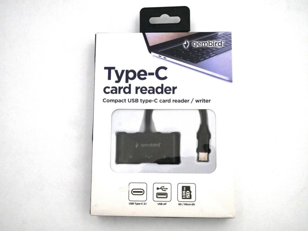 USB Type c Card reader/ writer, Gembird (Neu und originalverpackt) in ...