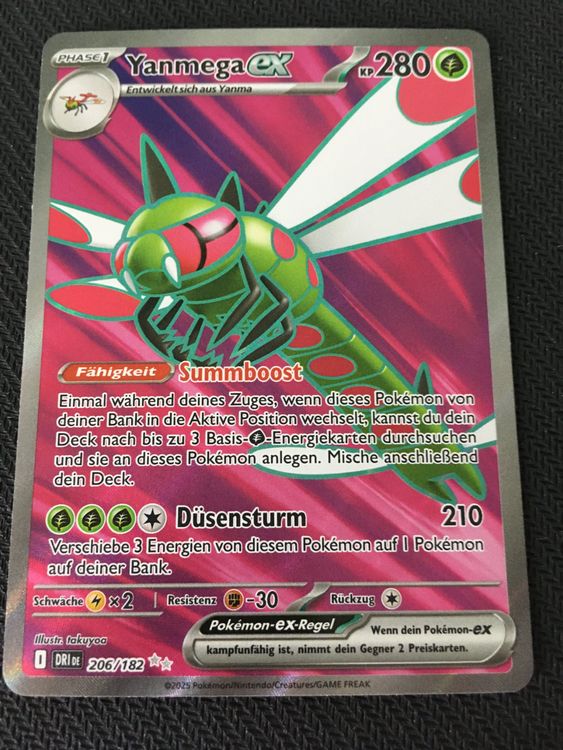 DRI 206 Yanmega ex - Pokémon - Ewige Rivalen - DE (Neu (gemäss ...