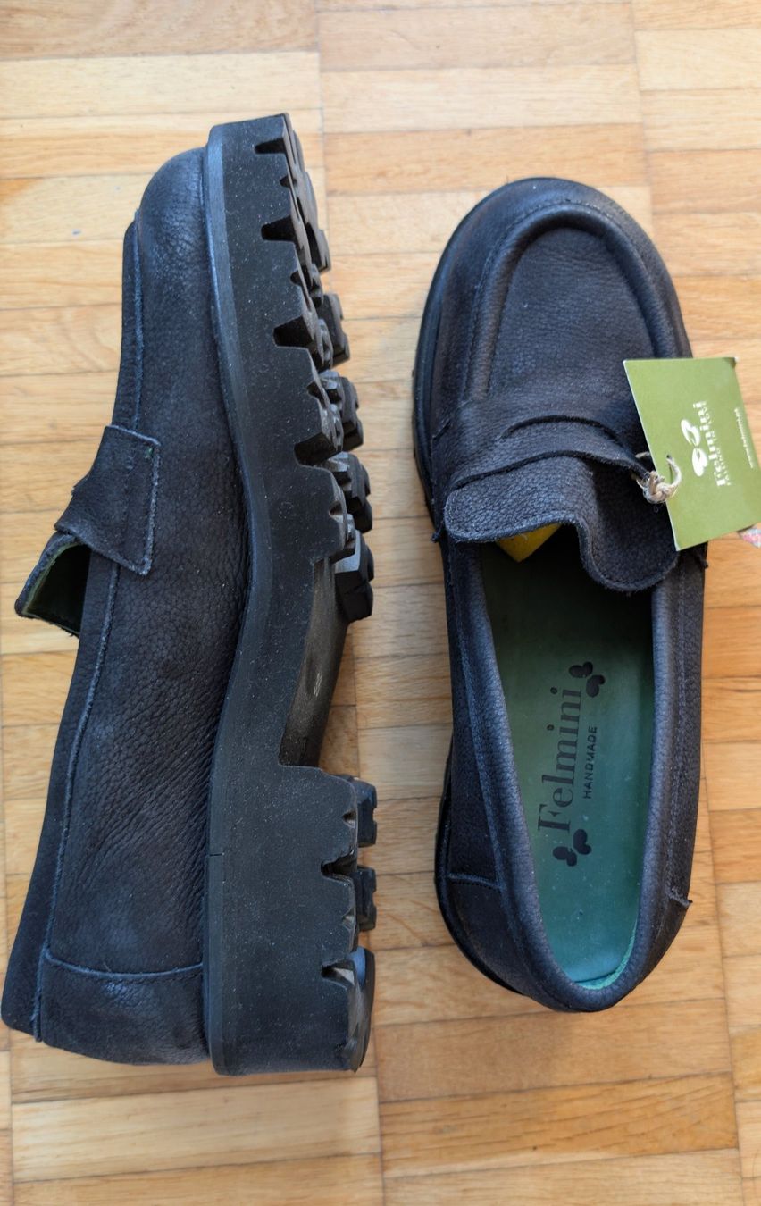 Neu! Toller Loafer von Felmini, Leder, Schwarz, Gr 37 (Neu (gemäss ...