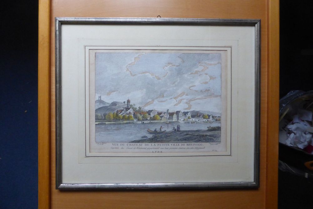 Original Kupferstich Perignon - Rheinegg 1775 Echtsilberrahm (Gebraucht) in Brunnadern für CHF ...