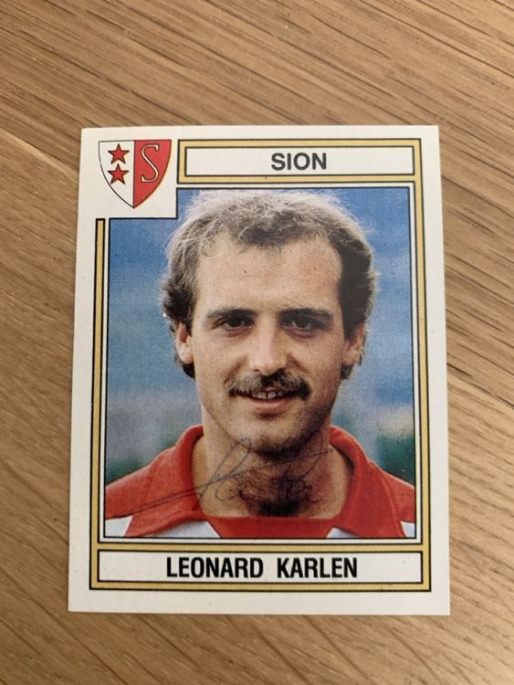 FC Sion 7 Original unterschriebene Panini Bilder 1984 (Gebraucht) in ...