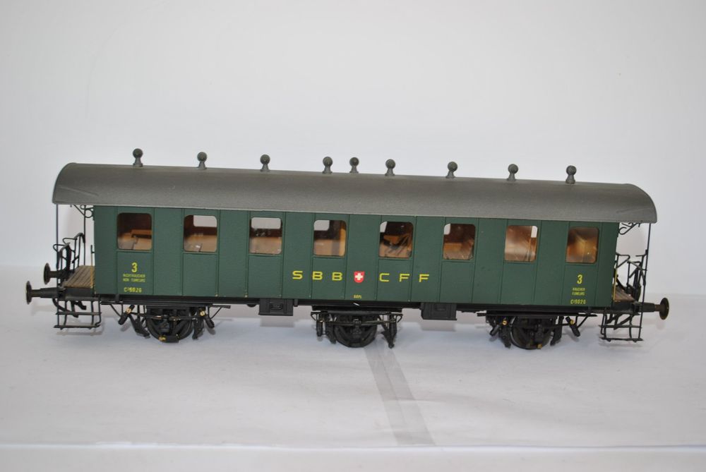 Hermann Personenwagen SBB Spur 0 (DKM030) (Gebraucht) in Aarwangen für ...
