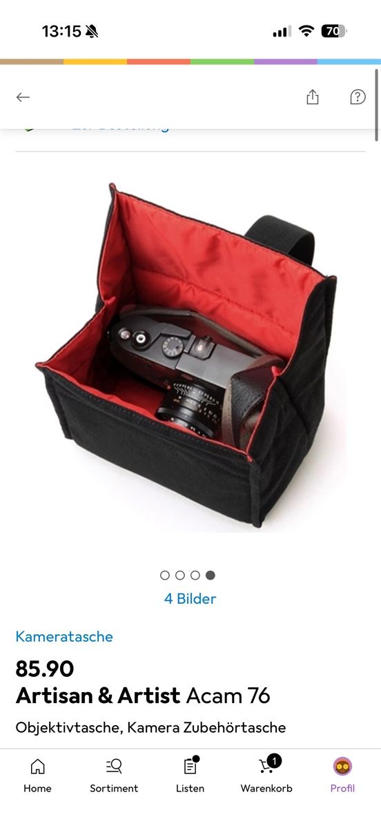 Artisan & Artist ACAM 76 Camera Bag - Pristine Condition (Gebraucht) in ...