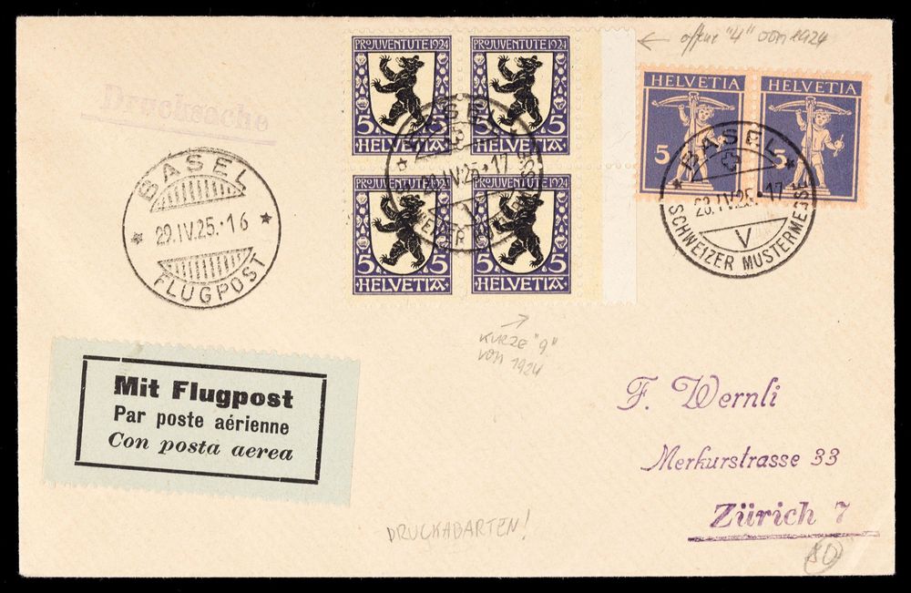 1924: Kantons- und Schweizer Wappen (IV). ZNr. 29. (Gebraucht) in ...