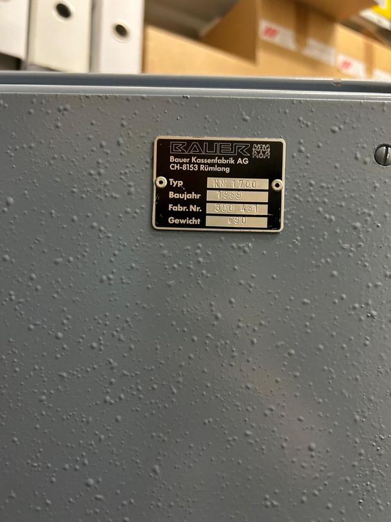 2x Schweizer Tresor / Wertschutzschrank Bauer (Gebraucht) in Neuenhof ...
