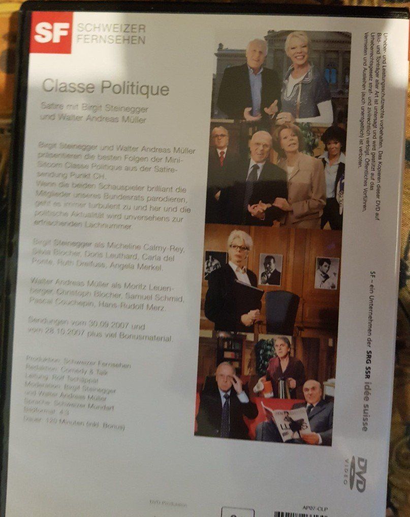 Classe Politique DVD (mit WAM & Brigit Steinegger) (Neu (gemäss ...