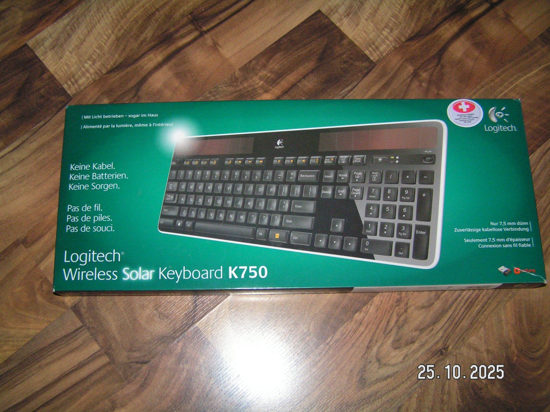 Logitech Wireless SOLAR Keyboard K750 (Neu und originalverpackt) in ...