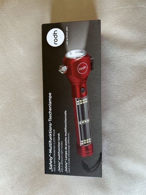 ROTH Multifunktions Taschenlampe LED Lampe Alarm Neuwertig! (Neu und ...
