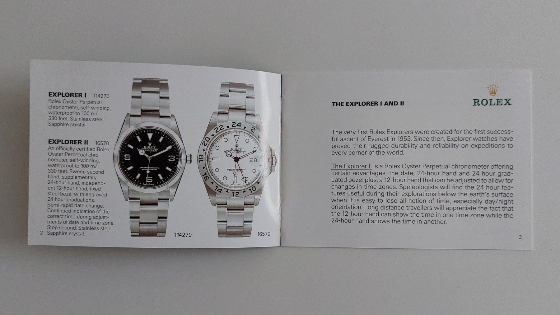Rolex Booklet 2002 Explorer ENG VINTAGE (Gebraucht) in St. Gallen für ...