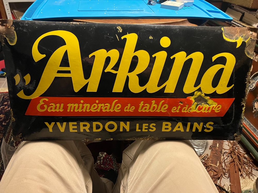 Ancienne affiche email arkina en fer (Gebraucht) in Domdidier für CHF ...