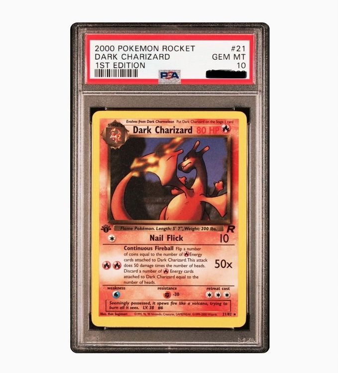 PSA 10 1ST EDITION DARK CHARIZARD #21 2000 POKEMON ROCKET | Kaufen auf Ricardo