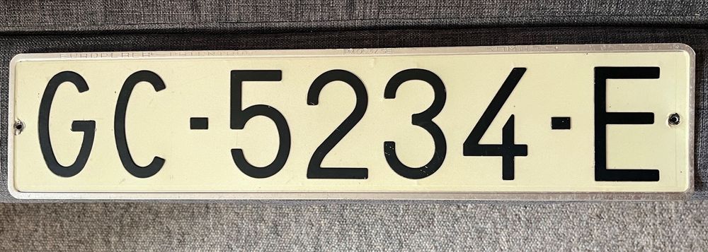 Autokennzeichen 1971 (Gran Canaria) (Gebraucht) in Lengnau AG für CHF 30 – mit Lieferung auf ...