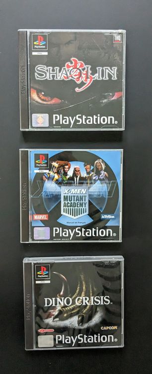 PS1 - Shaolin + X-men Mutant Acadamy + Dino Crisis | Kaufen auf Ricardo