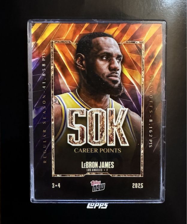 Topps NBA Lebron James Card 50K Points (Neu (gemäss Beschreibung)) in ...