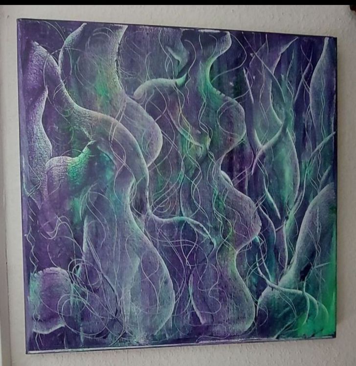 Bild Schwingung von mir selbstgemalt 40×40 (Neu (gemäss Beschreibung)) in Riehen für CHF 30 ...