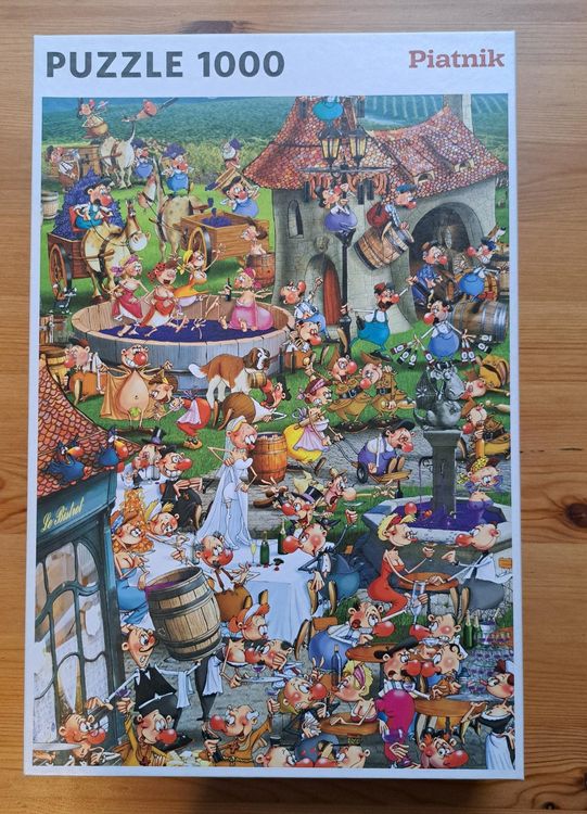 Cartoon Puzzle Story of Wine, 1000 Teile von Piatnik (Gebraucht) in ...