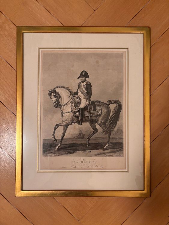 Napoleon Aquatinta Kupferstich um 1820 gerahmt | Kaufen auf Ricardo