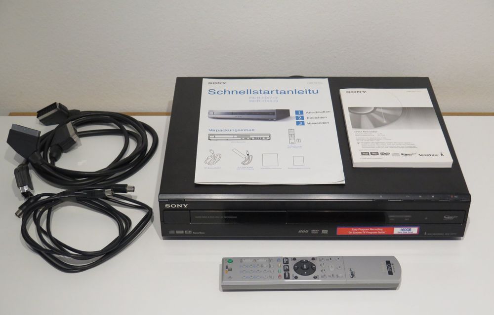 SONY HDD/DVD Recorder RDR-HX717 | Kaufen auf Ricardo