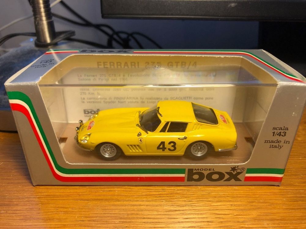 Ferrari 275 GTB4 1966 M. Carlo - Model Box 1:43 OVP | Kaufen auf Ricardo