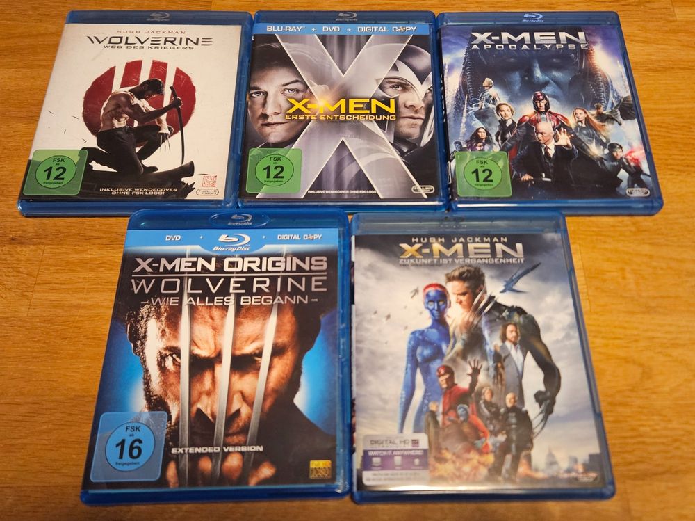 DVD Package Wolverine, X-Men 1 bis 4, 5 Stück (Gebraucht) in Horw für ...