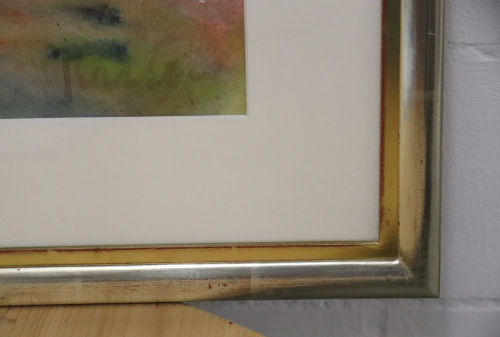 Karl Weber 1899-1978, grosses Landschafts-Aquarell, signiert | Kaufen auf Ricardo