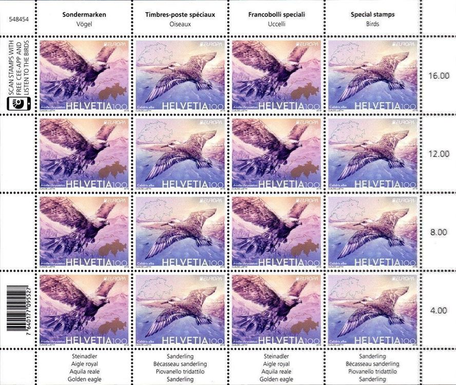 Bogen EUROPA Vögel** (Neu (gemäss Beschreibung)) in Dottikon für CHF 20 – mit Lieferung auf ...