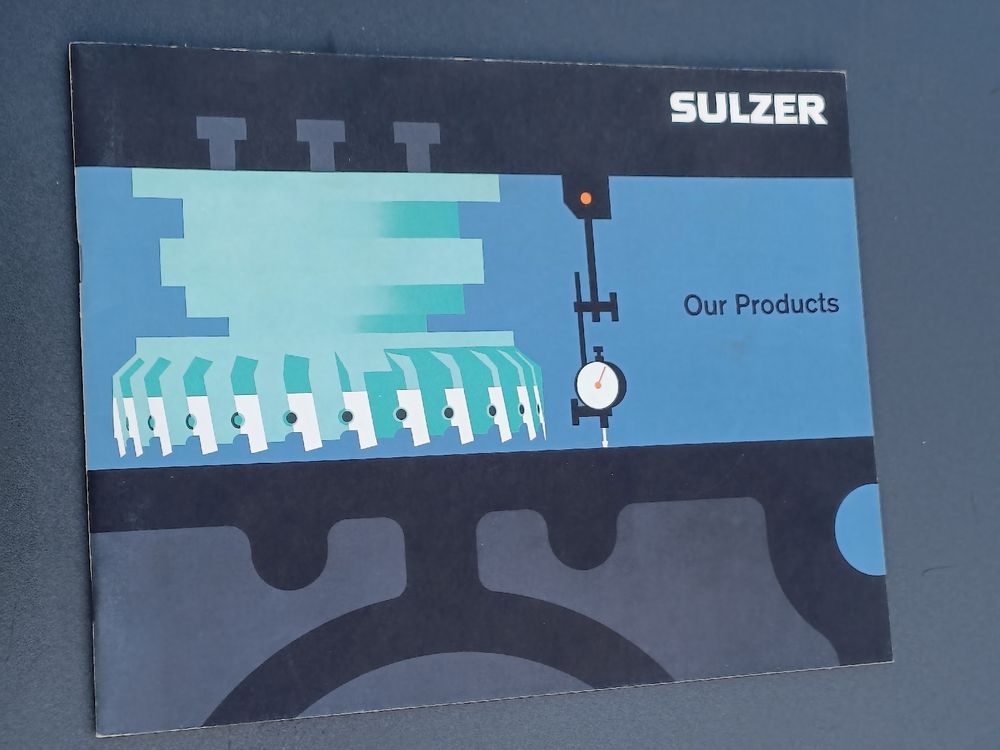 Alte Werbe Broschüre / SULZER - Out Products Ausgabe ca 1960 (Gebraucht ...