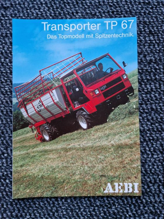 Original Prospekt Aebi Transporter TP67 (Gebraucht) in Dürnten für CHF 44 – mit Lieferung auf ...