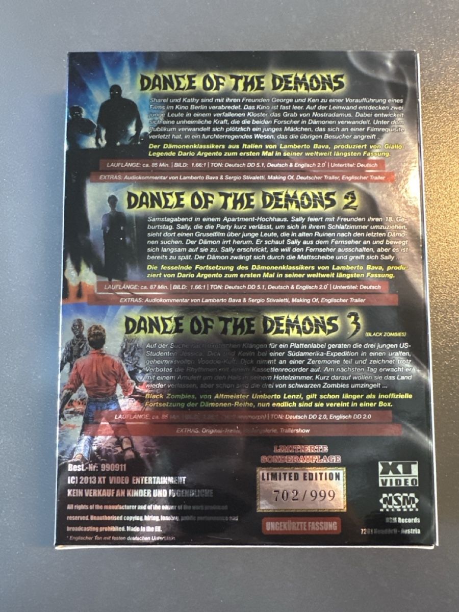 The Demons Trilogy - Limited Collectors Edition DVD Nr. 702 (Gebraucht ...