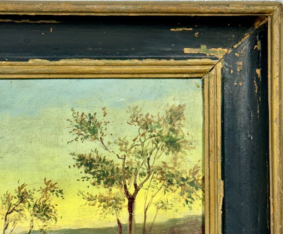 Antike Landschaft Gemälde unleserlich Signiert | Kaufen auf Ricardo